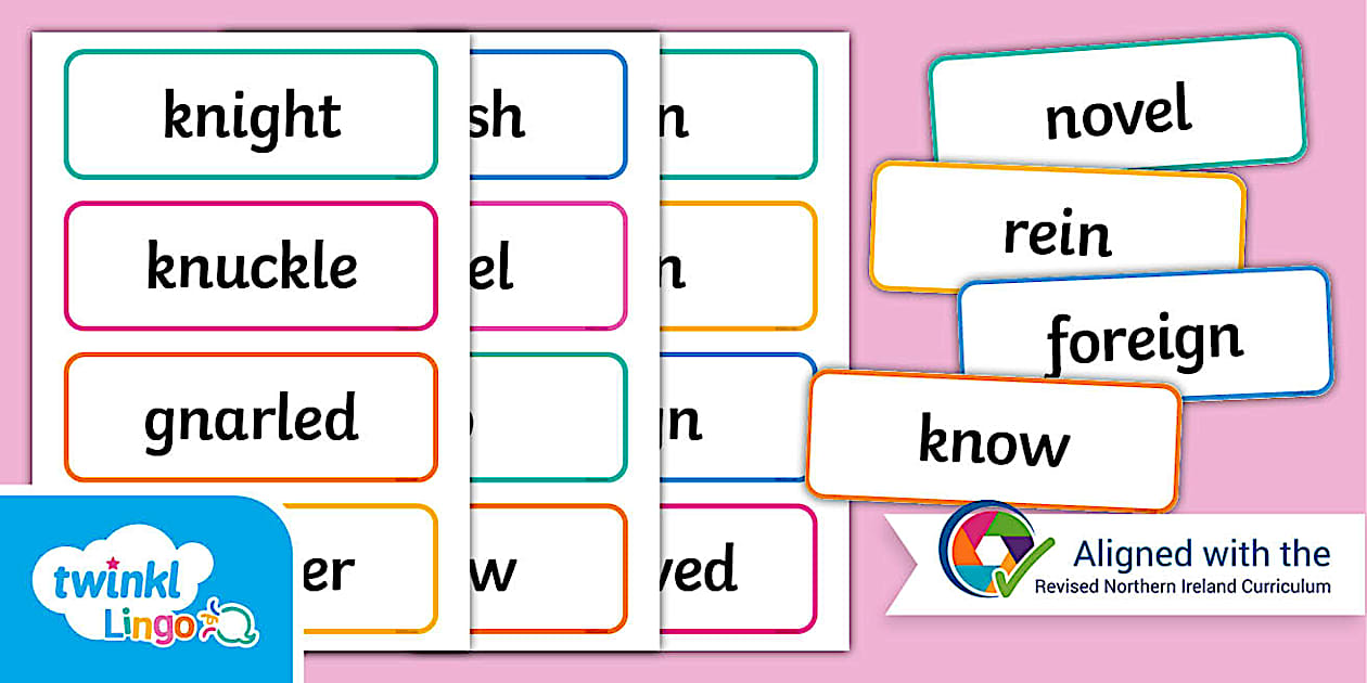 Linguistic Phonics Stage 5/6 Phase 4a 'n' Sound Word Cards