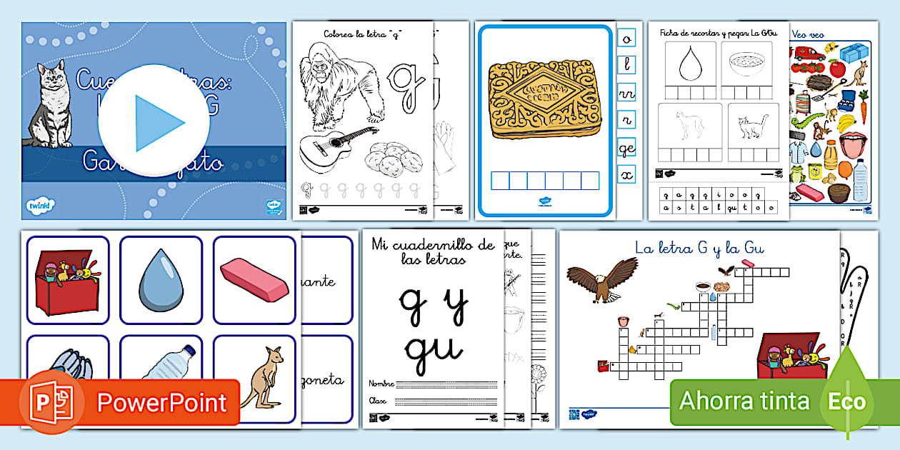 Pack cuentoletras: La letra G (Teacher-Made) - Twinkl