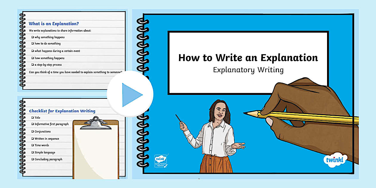 How to Write an Explanation PowerPoint (teacher made)