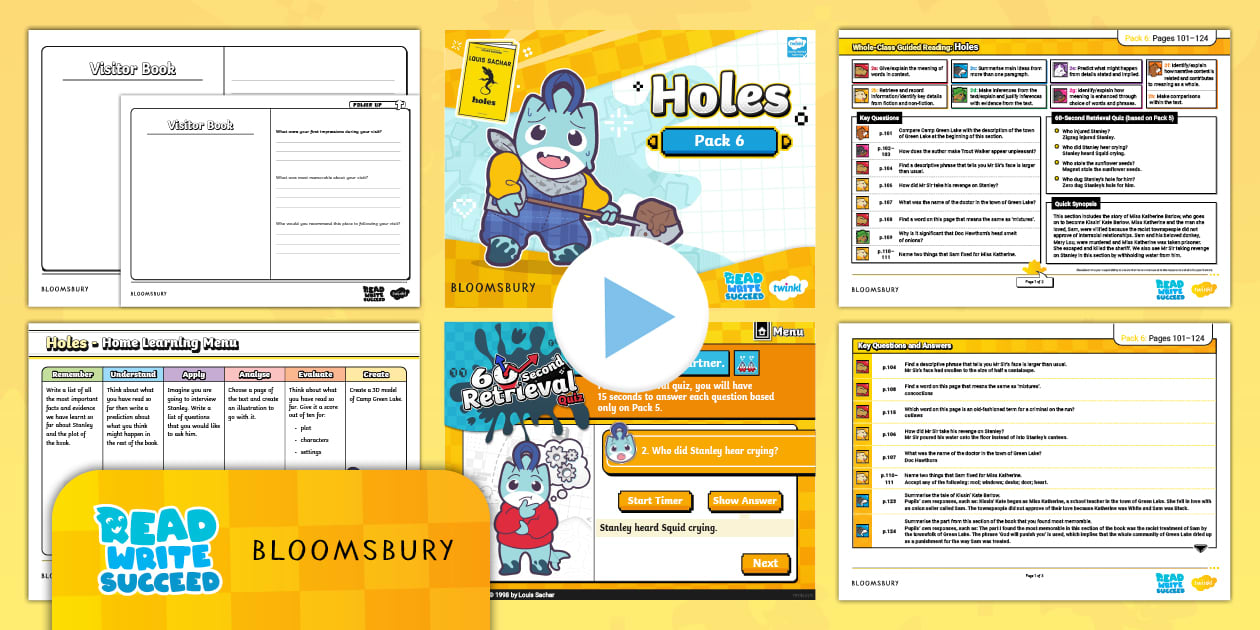 Holes Whole-Class Guided Reading Pack 6 [UKS2]