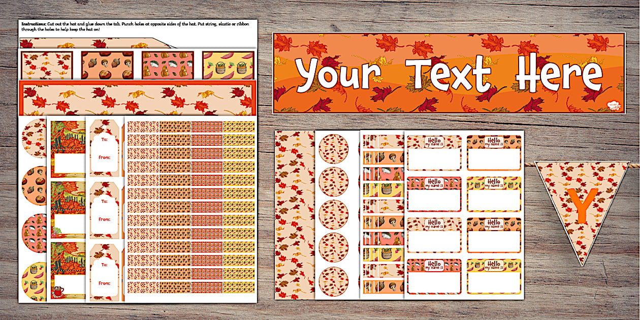 Autumn Themed Party Decorations | Twinkl Party - Twinkl