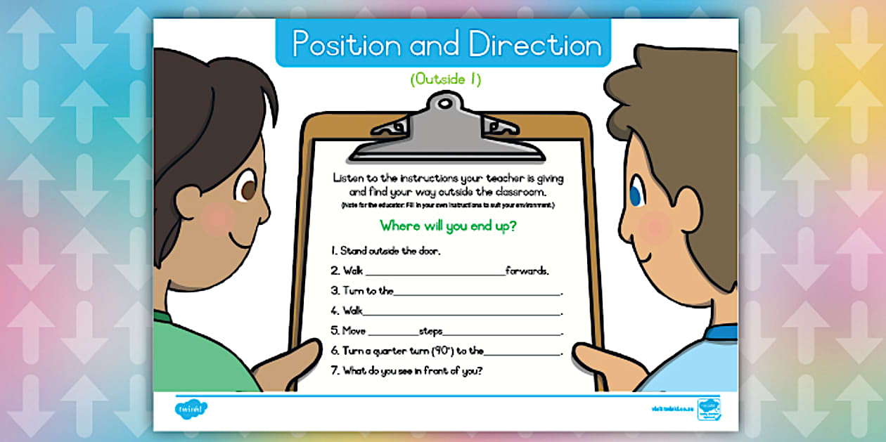 Grade 2 Maths: Position and Direction: Outside - Twinkl