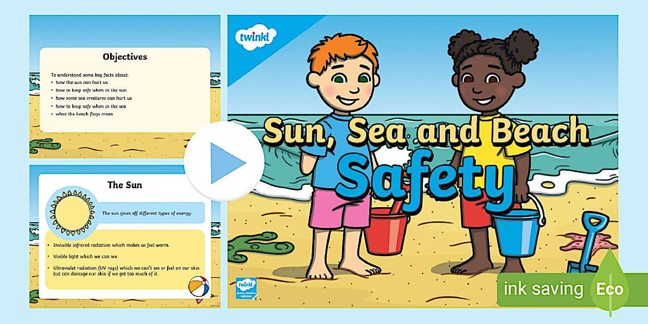Sun, Sea and Beach Safety - Beach Safety Activities - Twinkl