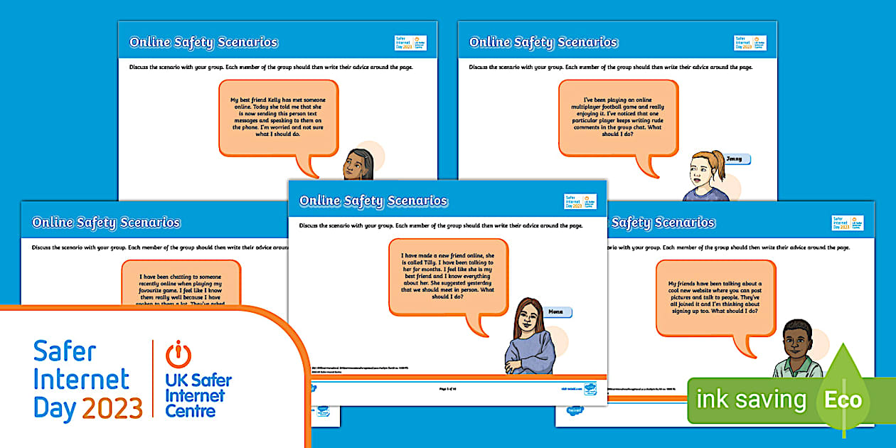 FREE! - Safer Internet Day: Online Safety Scenario Group Activity