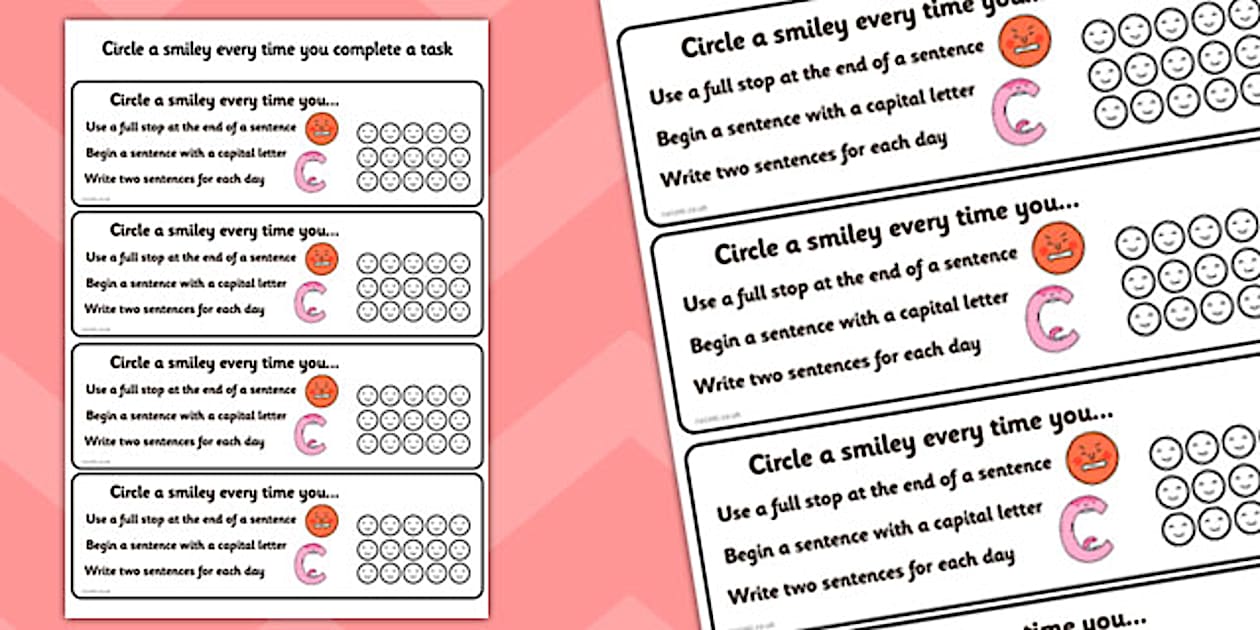 Editable Sentence Writing Check Cards (teacher made)