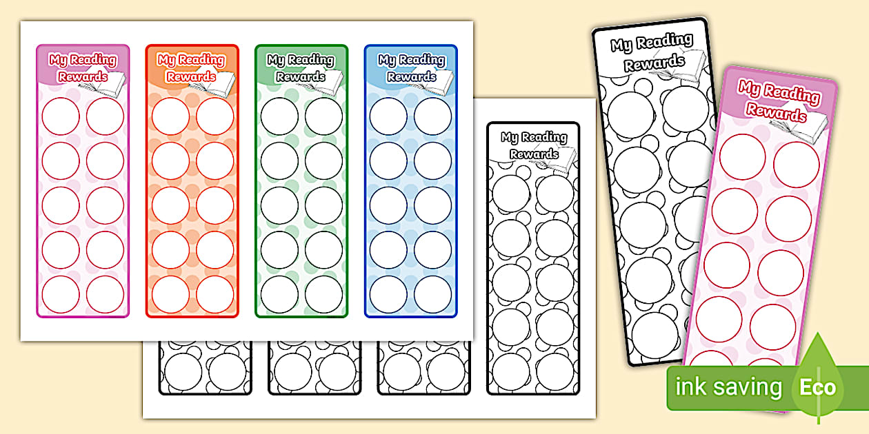 Reading Reward Bookmarks
