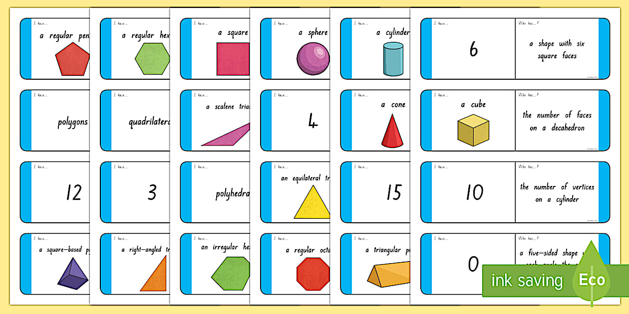 Shape Loop Cards (teacher made) - Twinkl