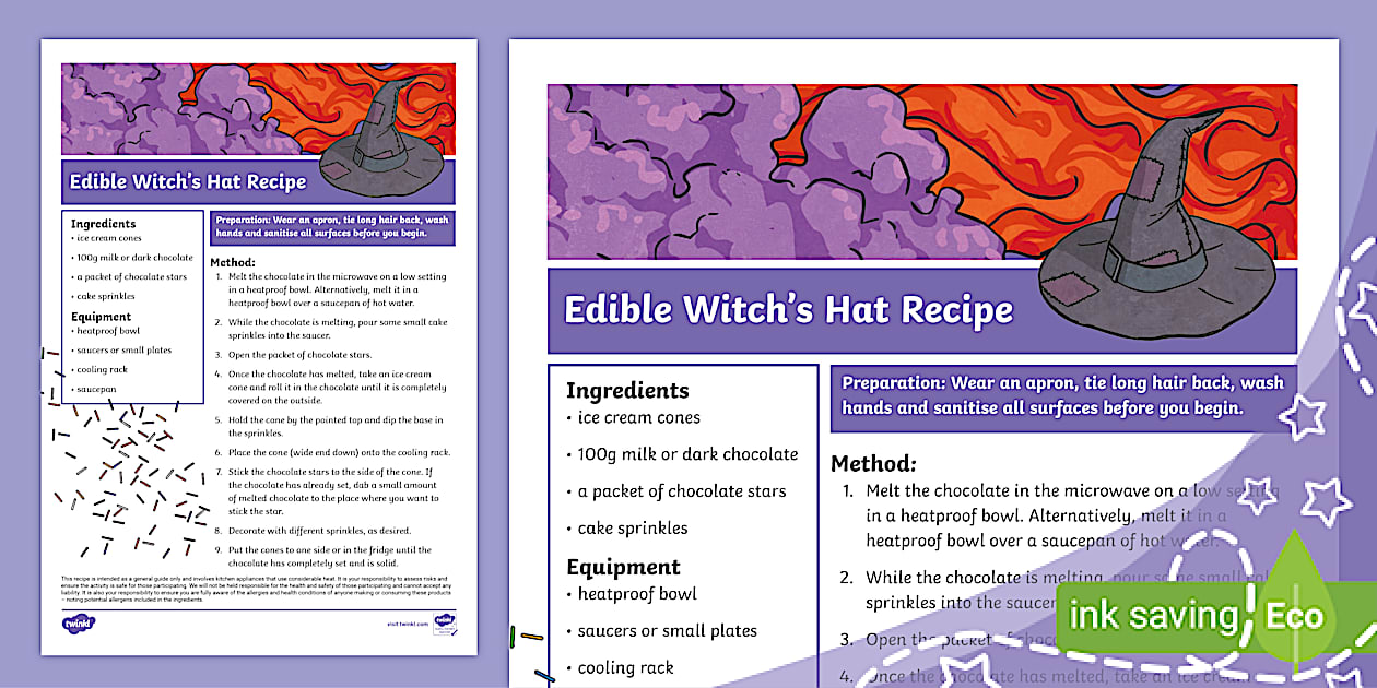 Edible Witch's Hat Recipe