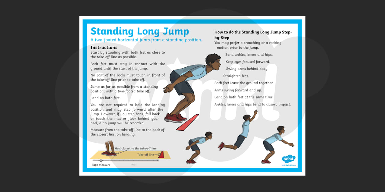 standing long jump method