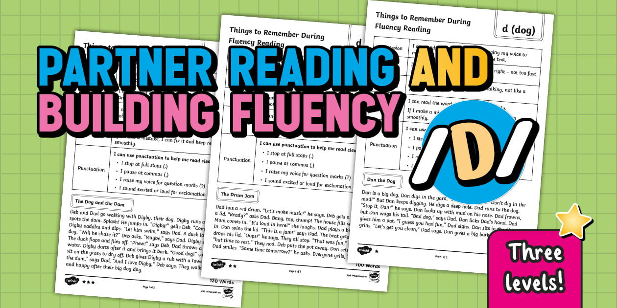 Partner Reading and Building Fluency - /D/