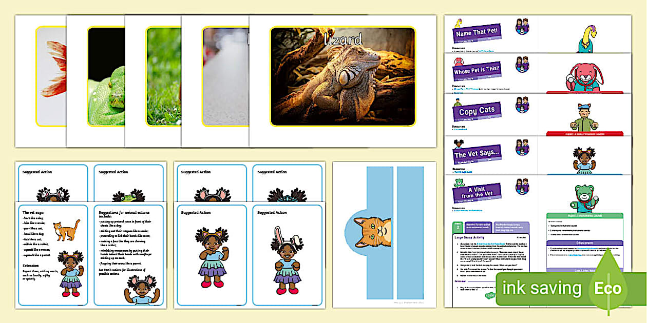 Phonics Level 1 Week 17 - Vets Weekly Lesson Pack - Twinkl