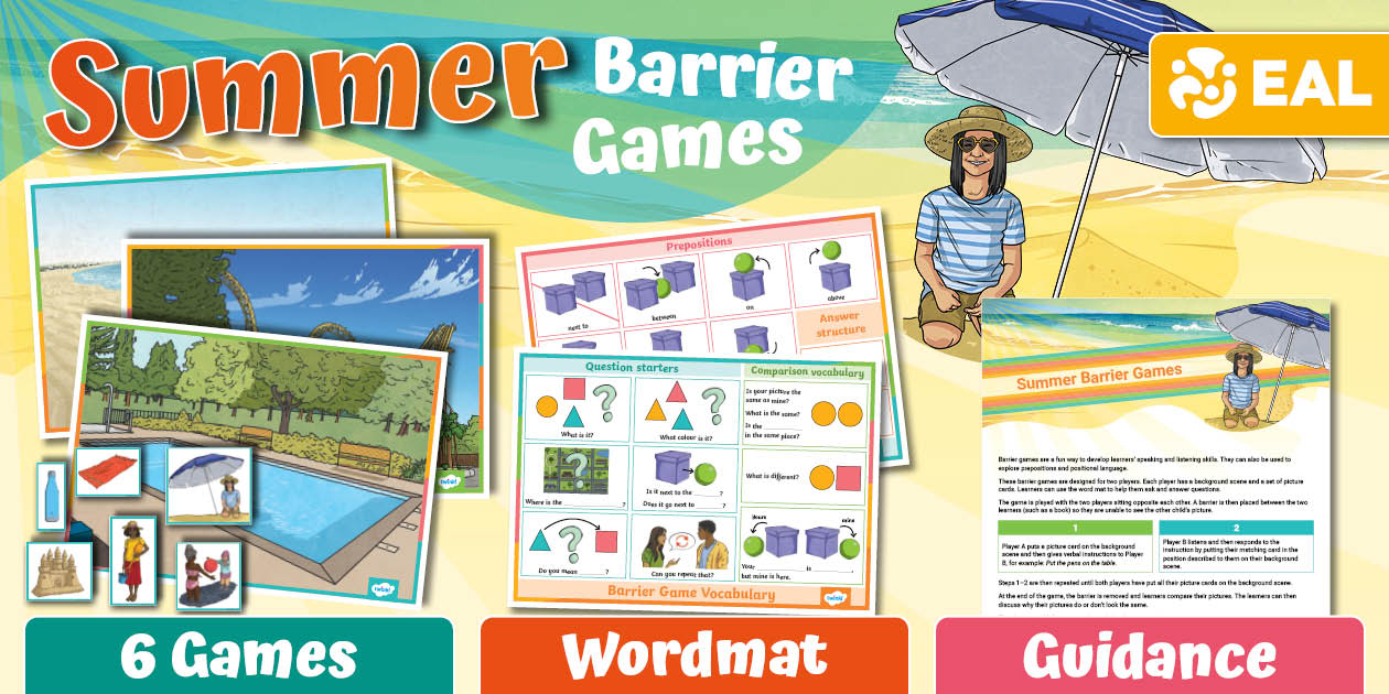 Summer Barrier Games for Younger Learners of EAL
