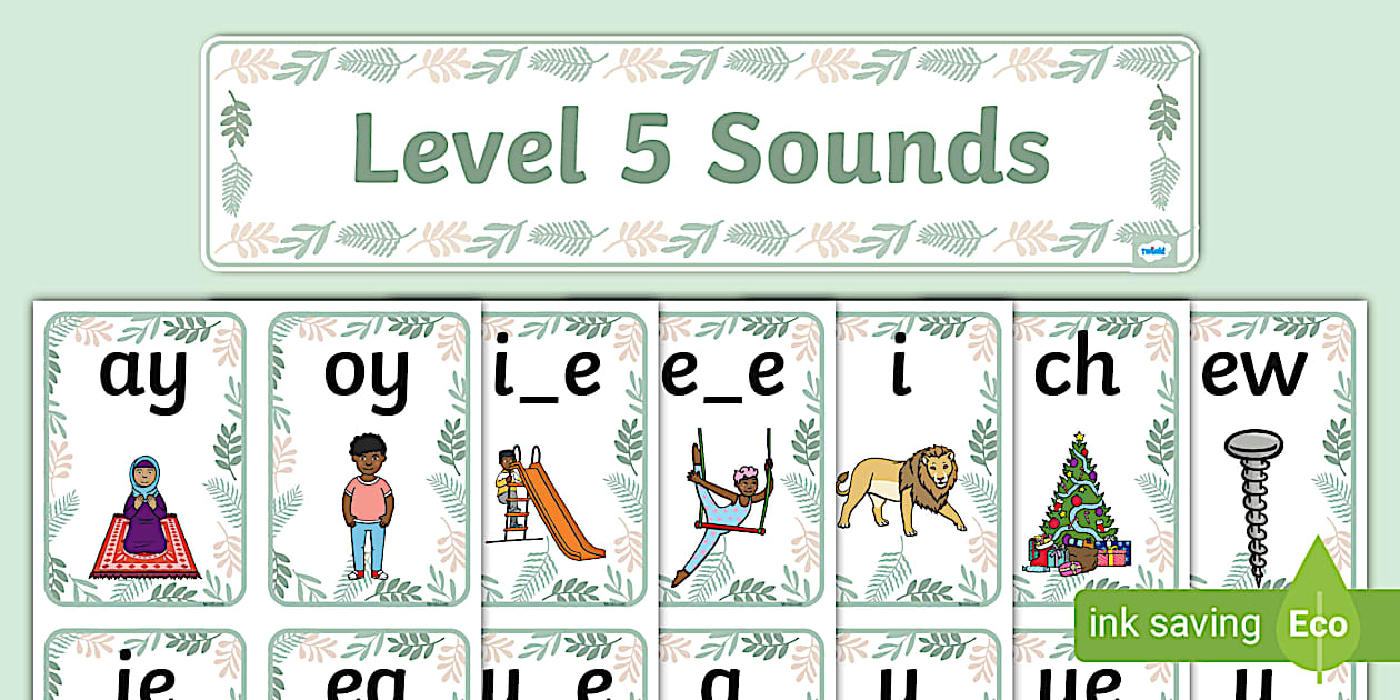 Botanical-Themed Level 5 Sounds Display Pack (teacher made)