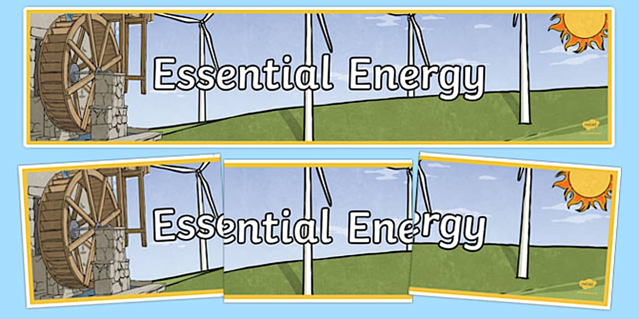 Essential Energy Display Banner (teacher made) - Twinkl