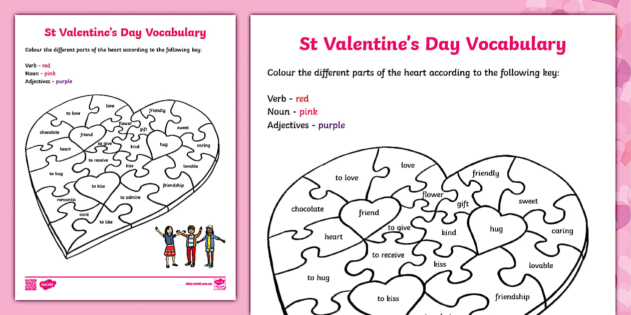 St Valentine's Day Vocabulary (Teacher-Made) - Twinkl