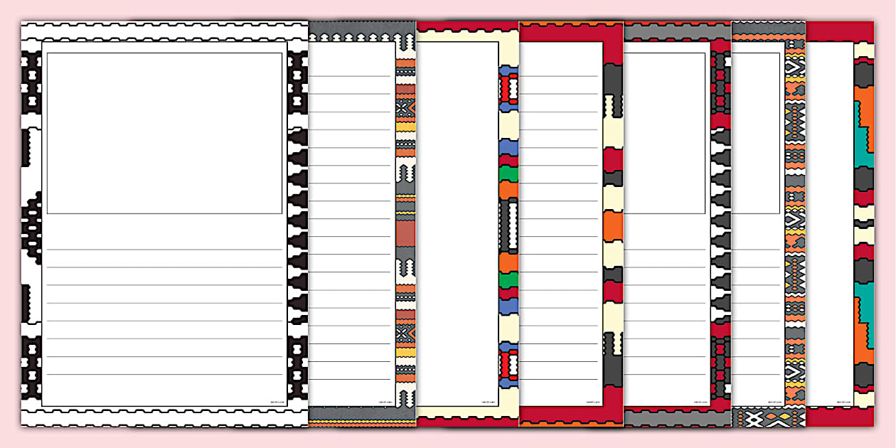 Al-Sadu Weaving Writing Frames (teacher made) - Twinkl