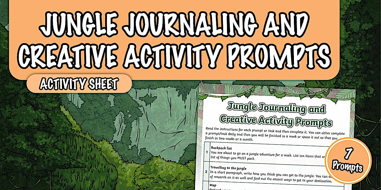 Jungle Journaling & Creative Prompts for at Home – Activity