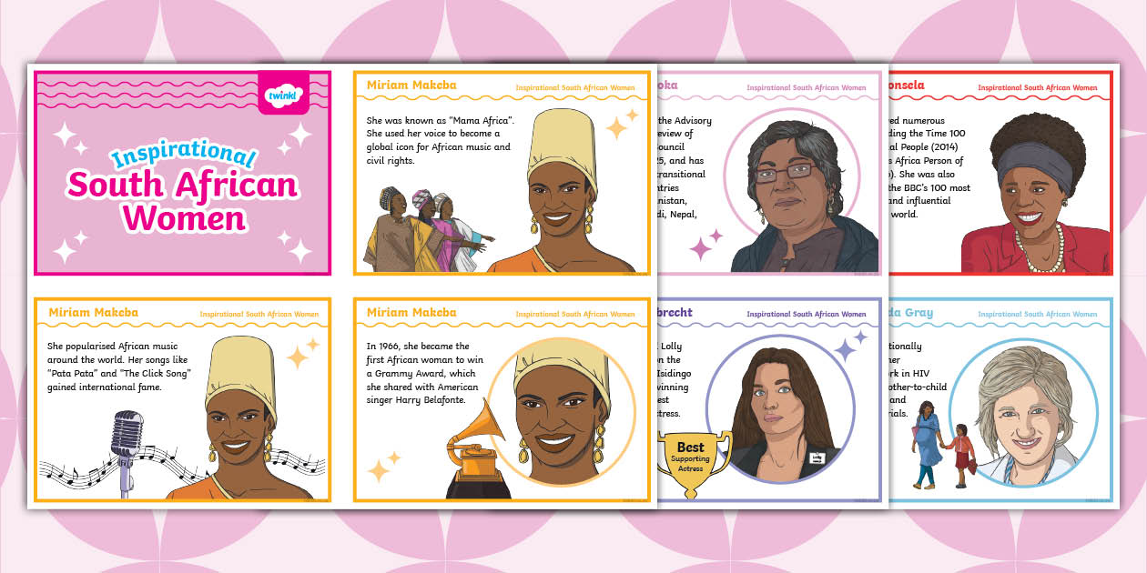 Inspirational South African Women - Fact Cards