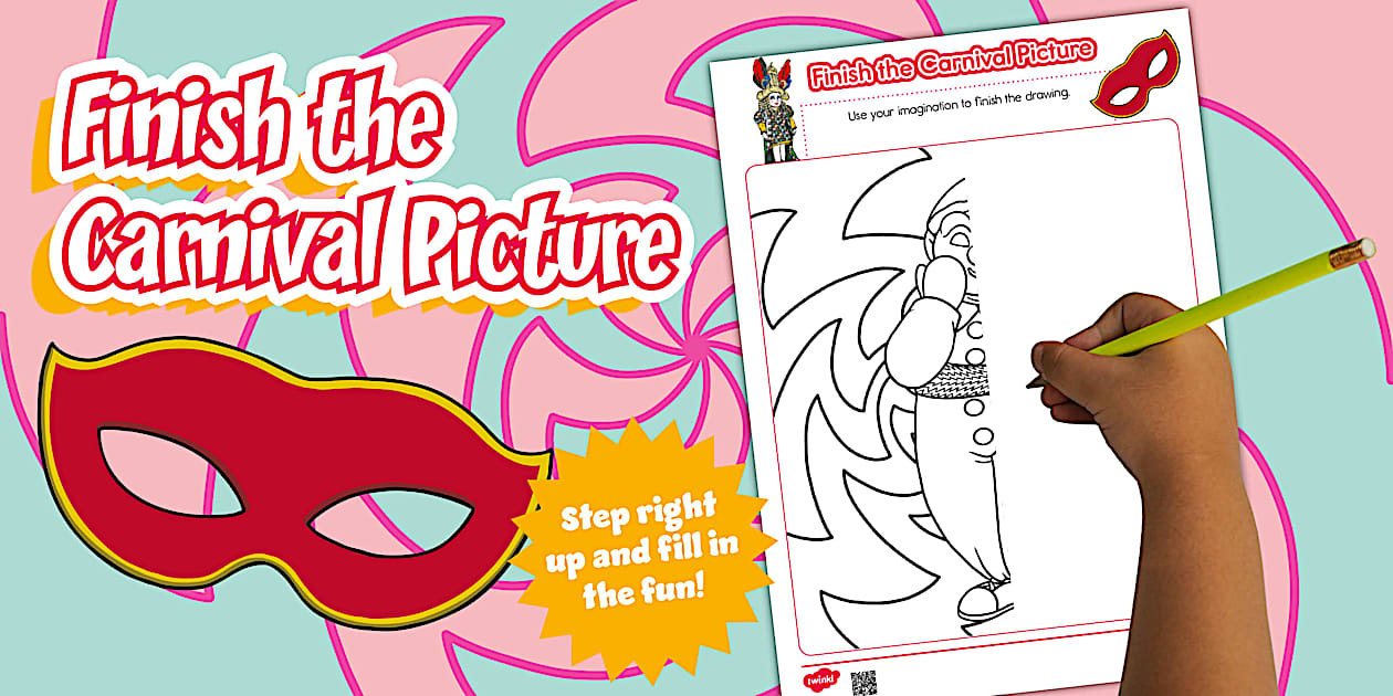 * NEW * Finish the Carnival Picture Worksheet