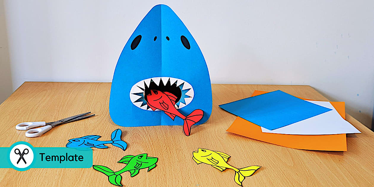 Feeding Frenzy | Shark Crafts (teacher made) - Twinkl