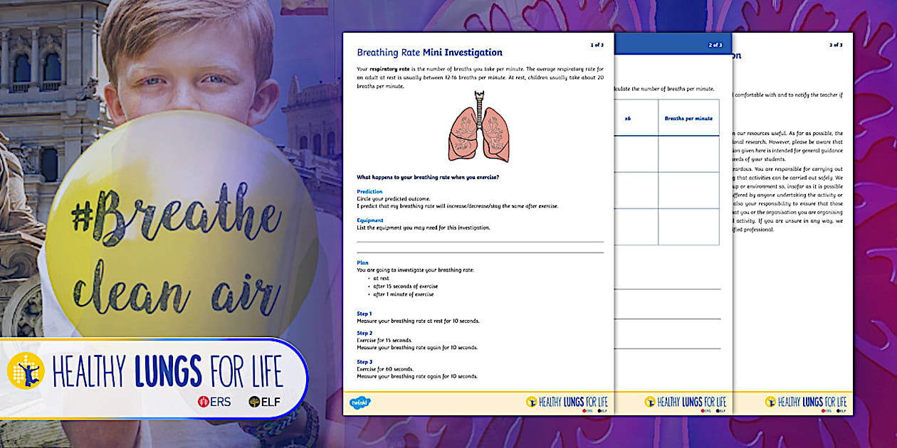 KS2 Breathing Rate Mini Investigation | Science | Twinkl