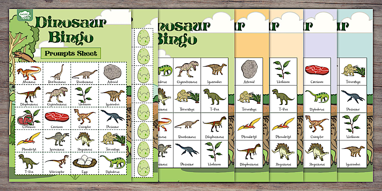 Dinosaur Bingo Game Printable | Twinkl Party - Twinkl