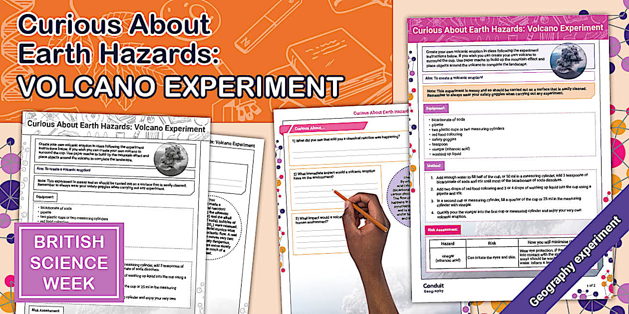 Volcanic Eruption Experiment Sheet