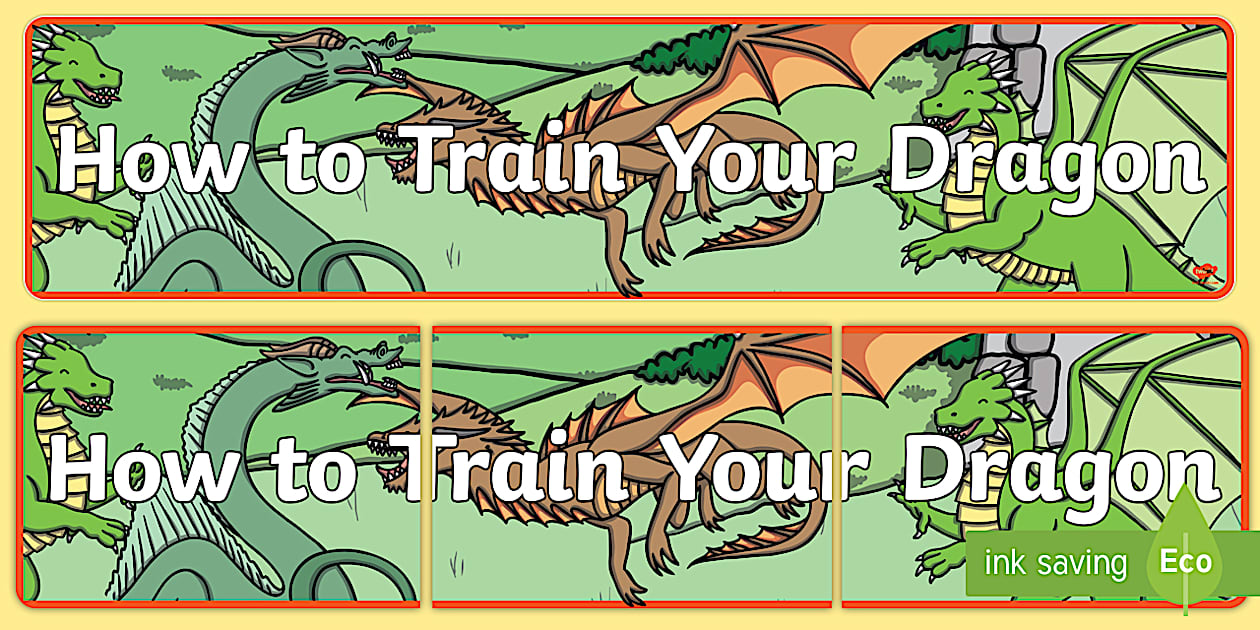 How to Train Your Dragon Display Banner - Twinkl