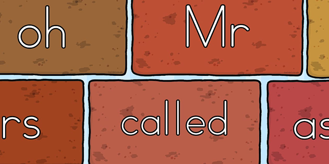 Editable Phase 5 Tricky Words On Bricks (teacher made)