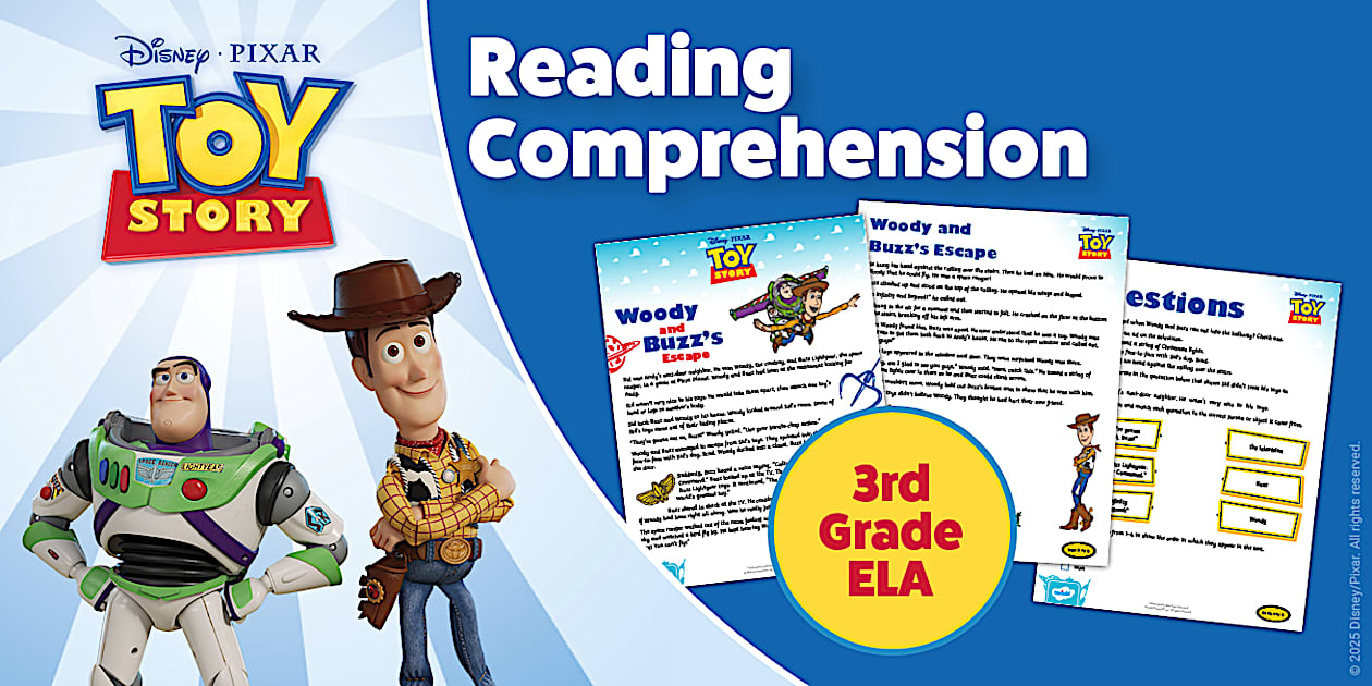 Toy Story: Third Grade Reading Comprehension Worksheet