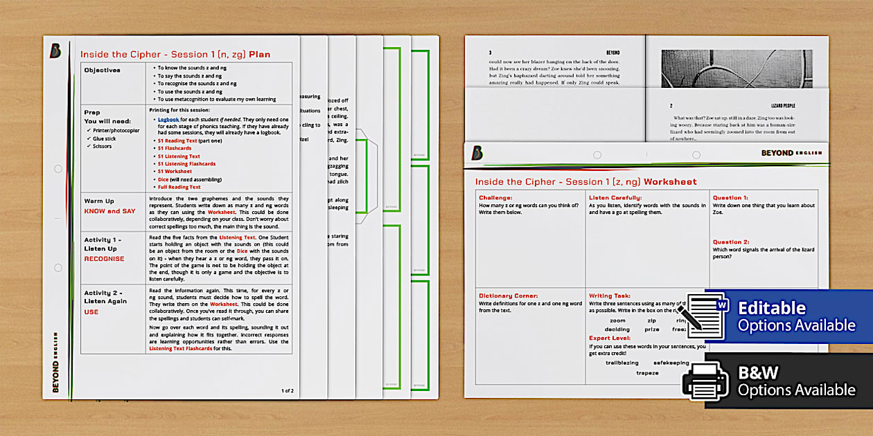 Inside the Cipher: Stage Three, Week 6 (teacher made)
