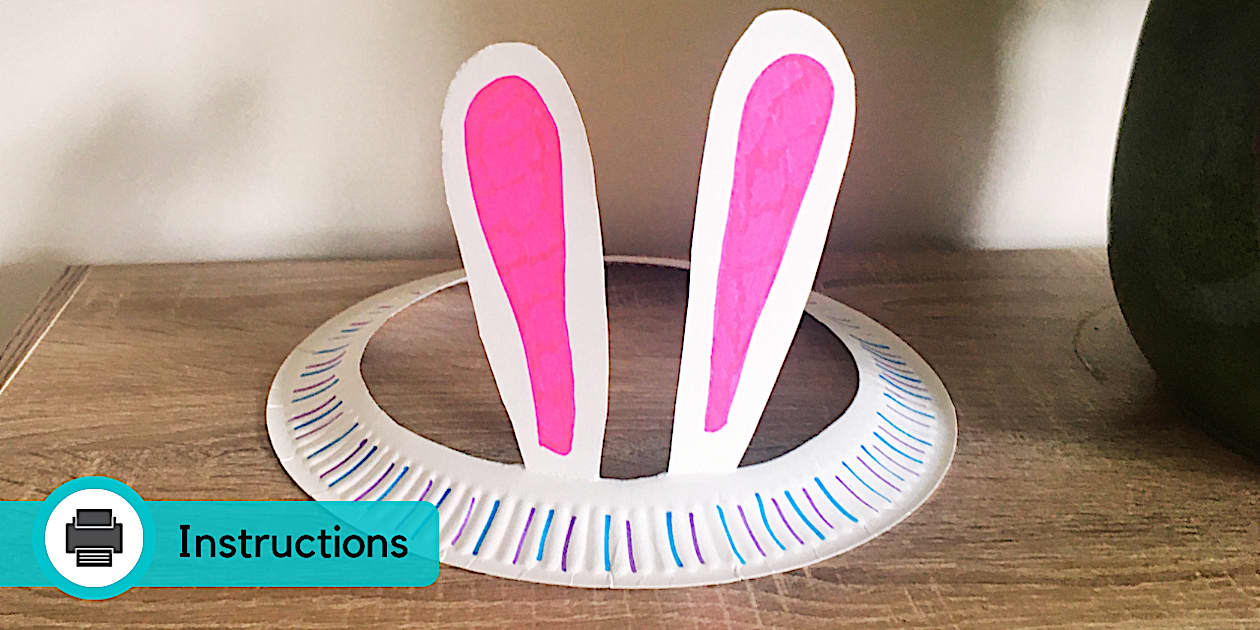 Paper Plate Easter Bonnet Craft | Easter Bunny Crafts
