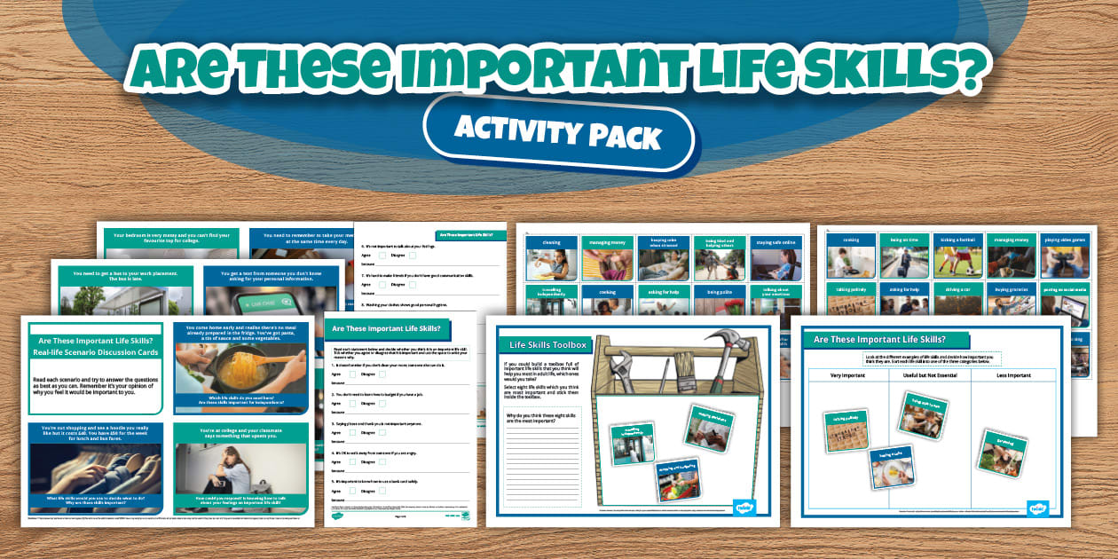 Important Life Skills Activity Pack