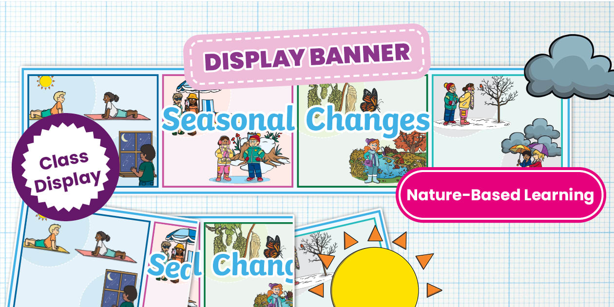 Outdoor STEM Display Banner – Seasonal Changes