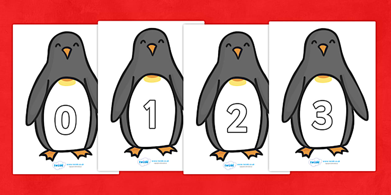 Penguin Themed Numbers 0-30 (teacher made) - Twinkl