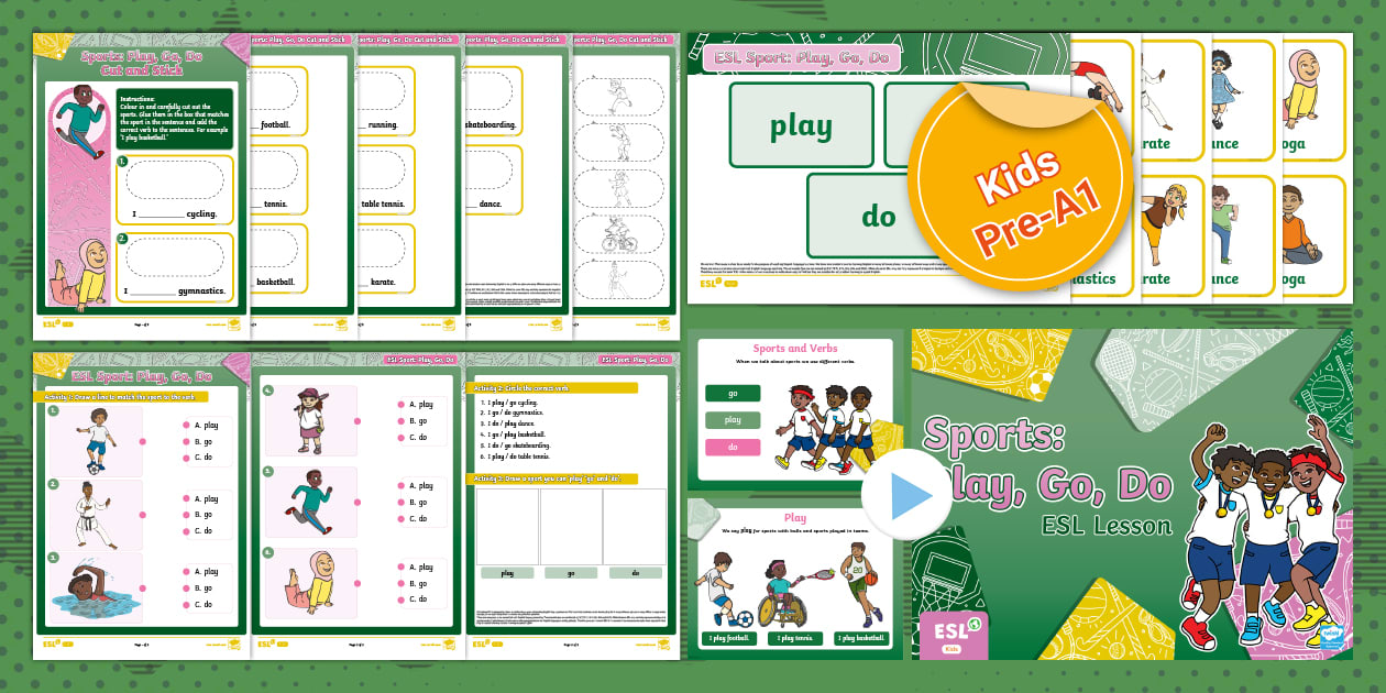 ESL Sport: Play, Go, Do Lesson Plan - Twinkl