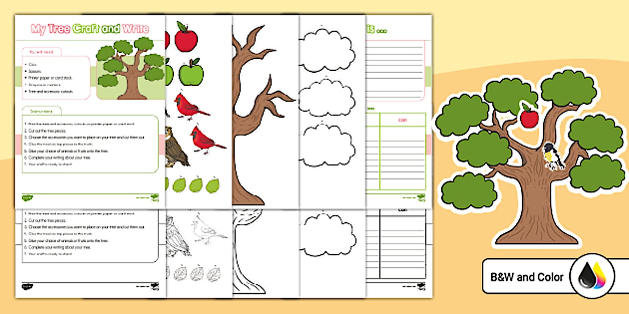 My Arbor Day Tree Craft and Write Activity (teacher made)