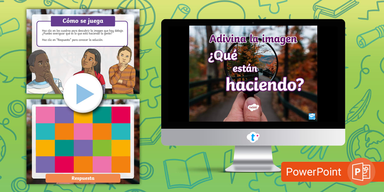 Adivina la imagen: ¿Qué están haciendo? - Twinkl