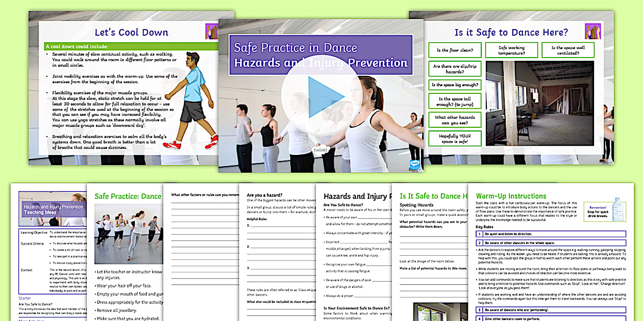 Safe Practice in Dance Lesson 2: Hazards and Injury Prevention