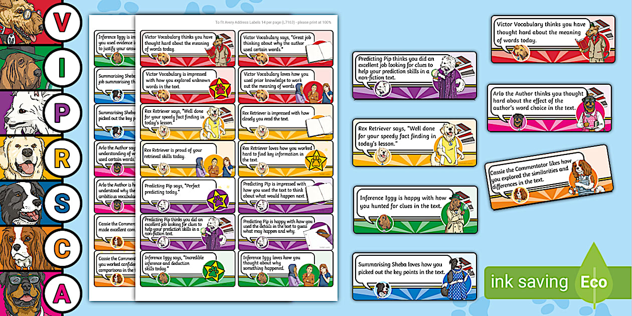 KS2 Totally Pawsome Gang Reading Stickers (teacher made)