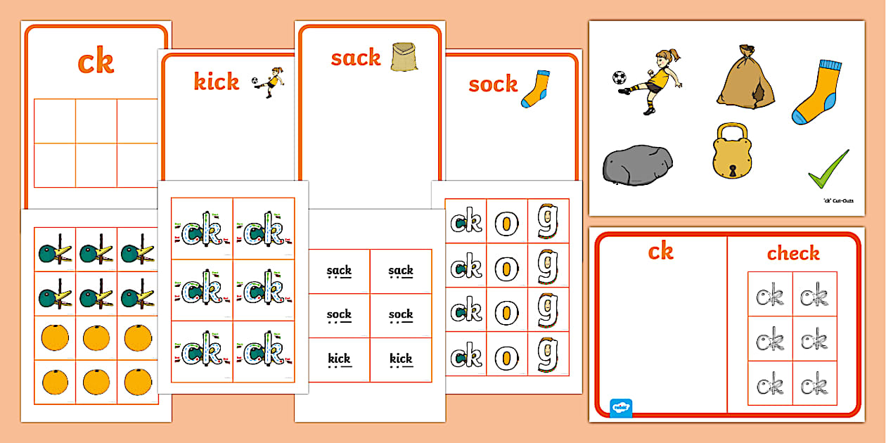 'ck' - Level 2 Phonics SEND Workstation Pack (teacher made)