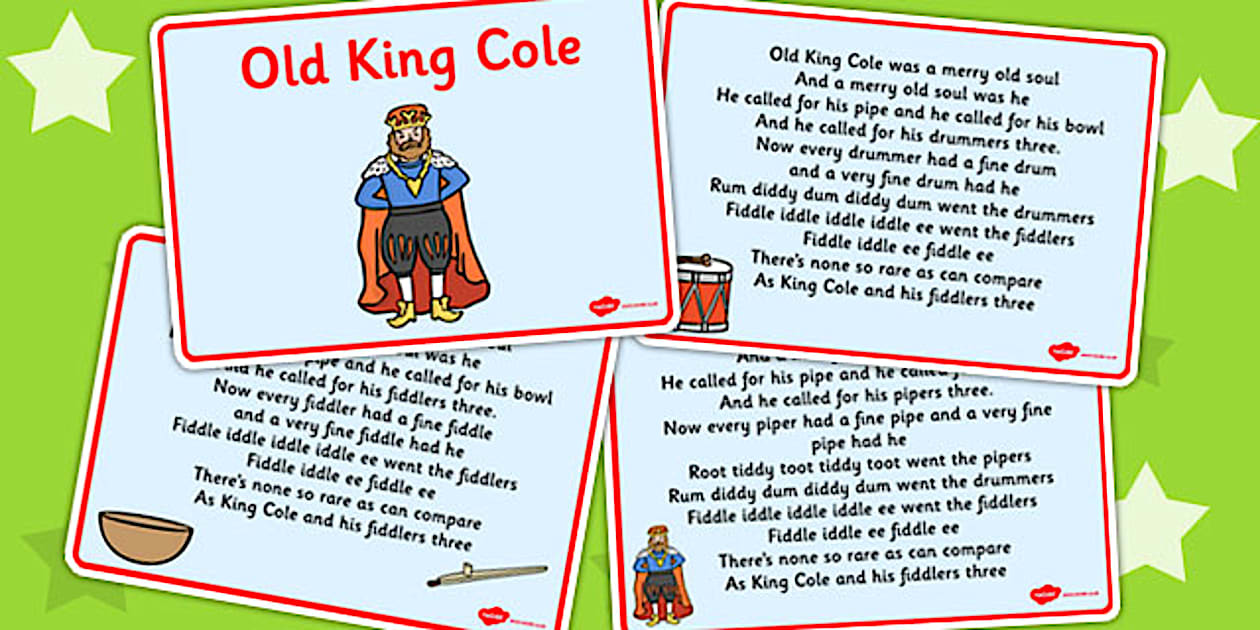 Black and White Old King Cole Story Sequencing - Twinkl