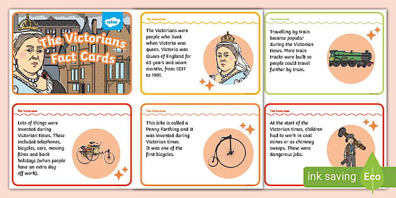 Victorians Fact Cards - Twinkl