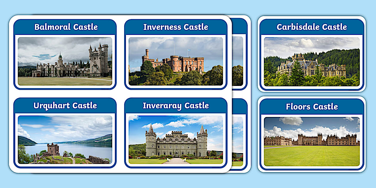 Scottish Castles Flashcards (teacher made) - Twinkl