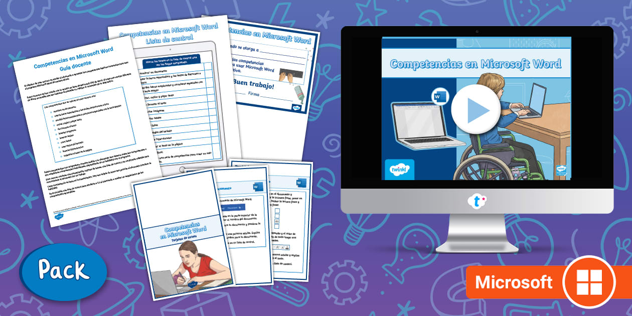 Pack de recursos: Competencias en Microsoft Word - Twinkl