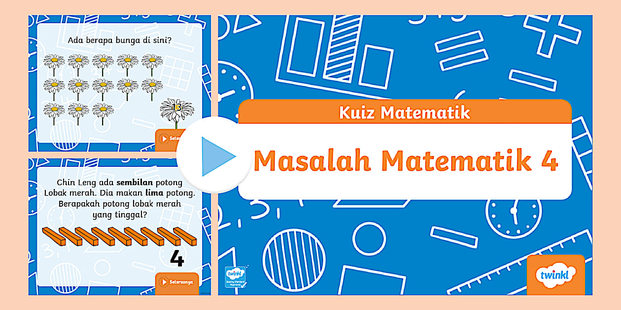 Kuiz Matematik - Masalah Matematik 4 (teacher made) - Twinkl