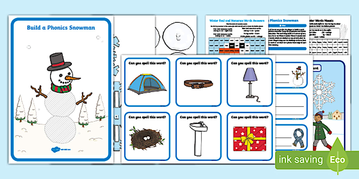 Winter Phonics Fun Bumper Pack (teacher made) - Twinkl