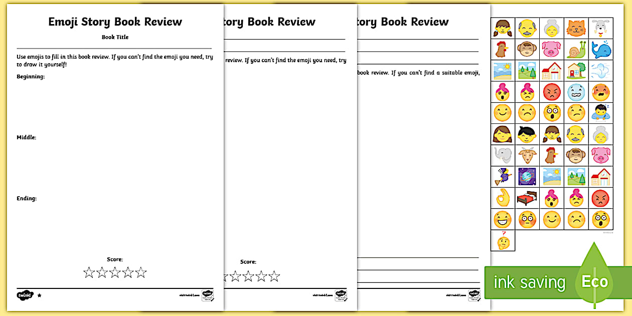 😊 KS1 Emoji Story Book Differentiated Book Review