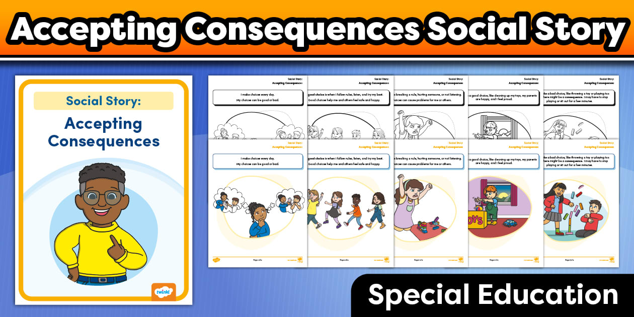 Accepting Consequences Social Story for Special Education