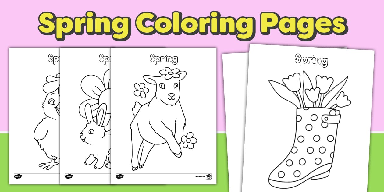 Spring Coloring Pages